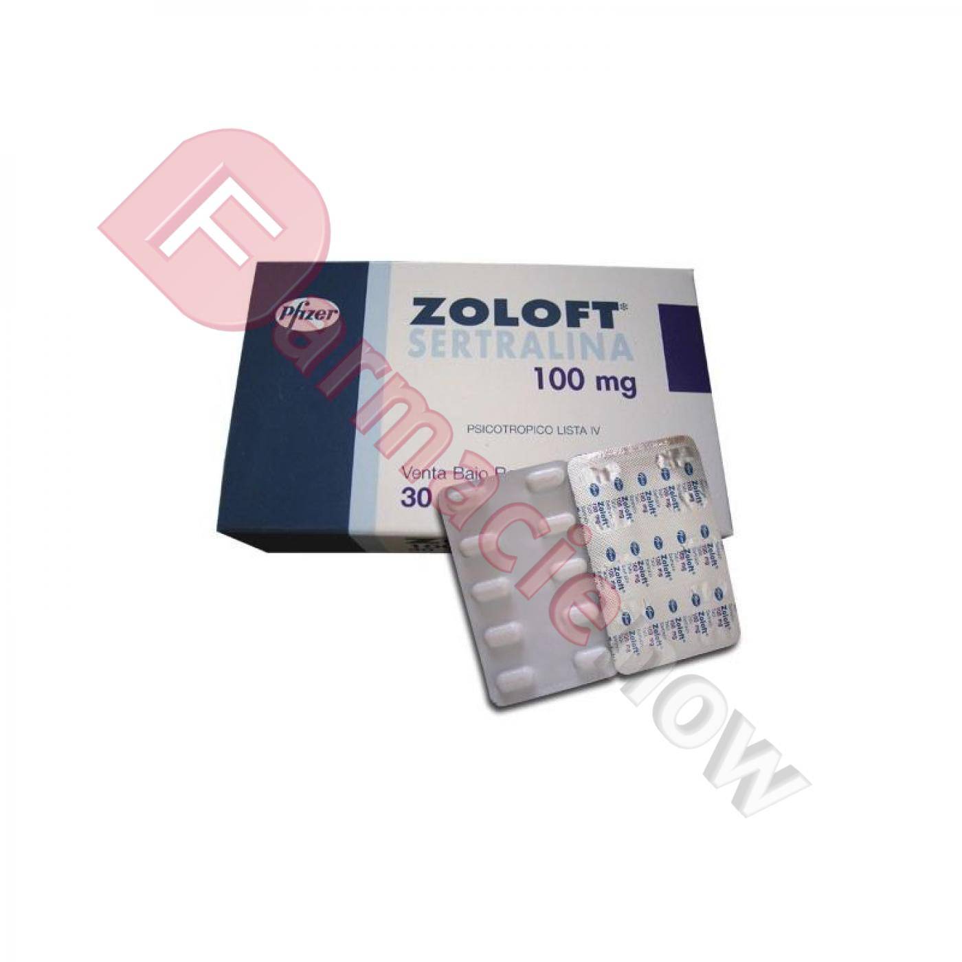 Comprar Zoloft Genérico (Sertralina) 100mg