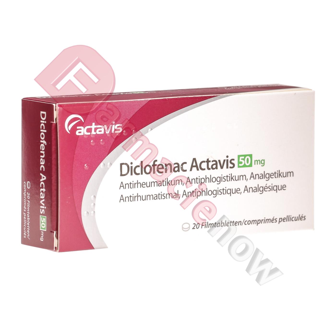 Comprar Diclofenac Actavis 50mg