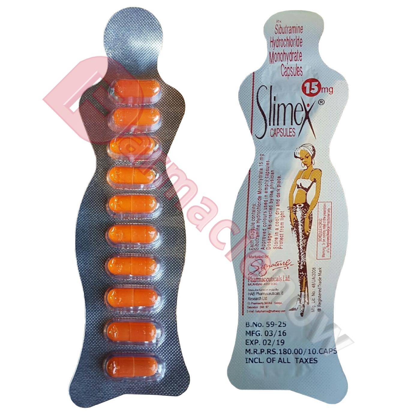 Acquistare Reductil Generico (Sibutramina) Slimex 15mg